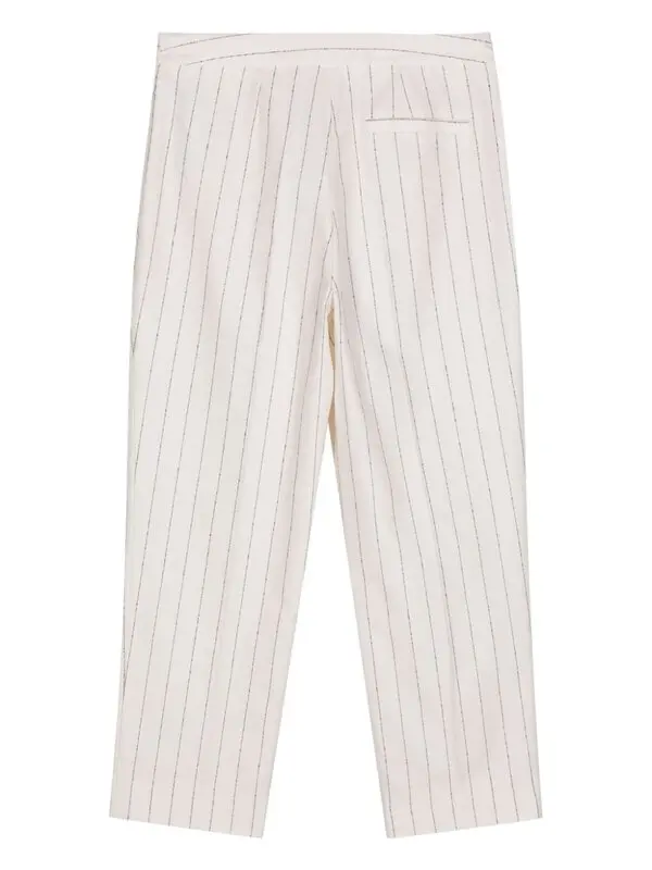 SEMICOUTURE Pinstriped Cropped Trousers