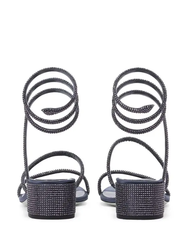 Rene Caovilla 40mm Cleo Sandals - Grey