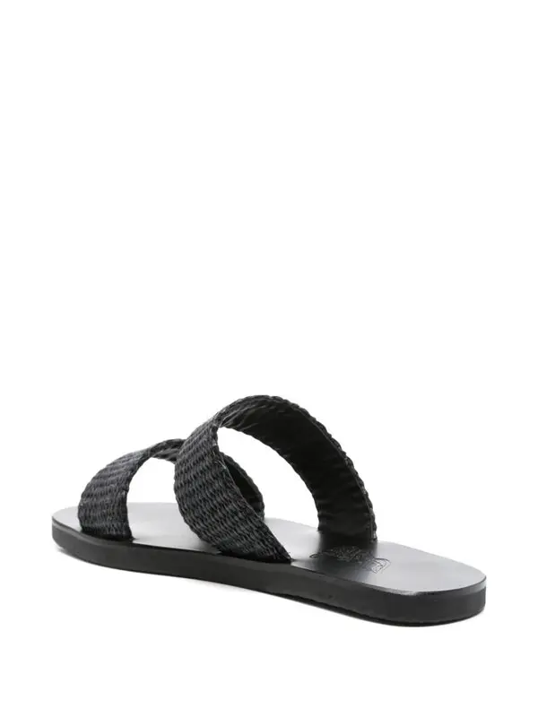 ANCIENT GREEK SANDALS Zeus Straw Slides