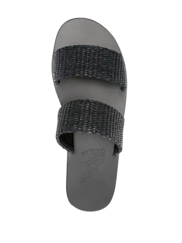 ANCIENT GREEK SANDALS Zeus Straw Slides