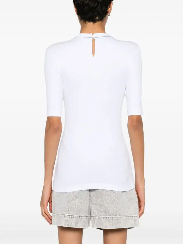 Brunello Cucinelli Monili-chain Cotton Jumper - White