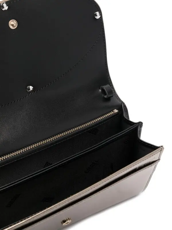 DIESEL® Leather Wallet On Chain - Gold