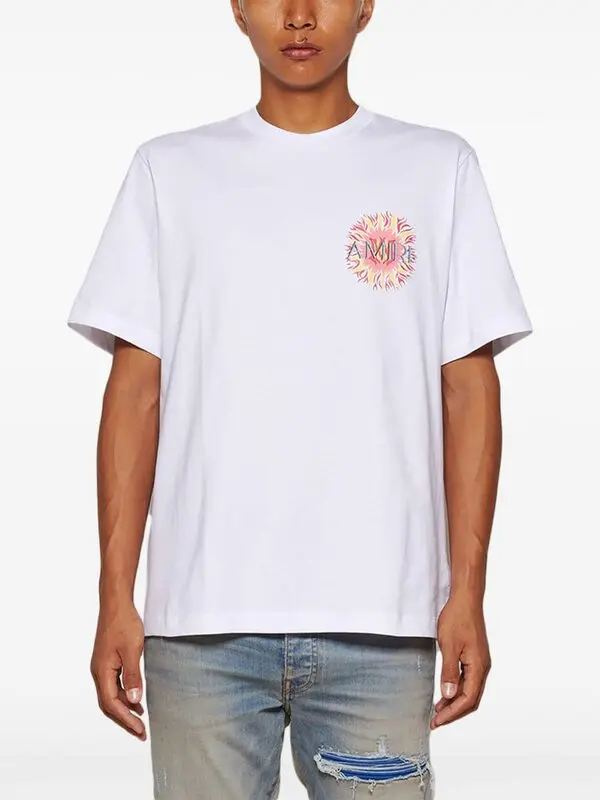 Amiri Sun Cotton T-shirt - White