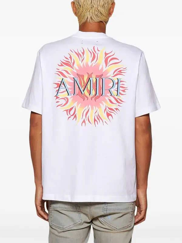 Amiri Sun Cotton T-shirt - White