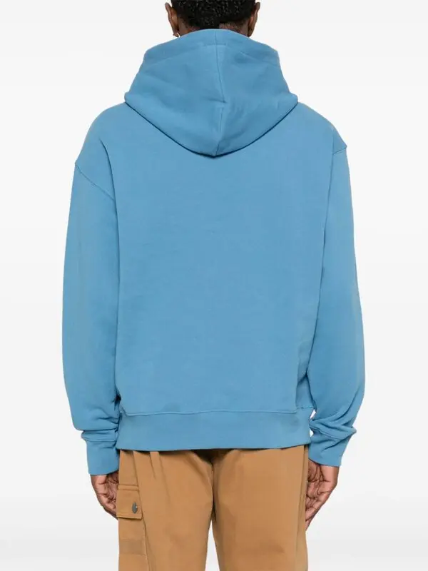 Moschino Logo-embroidered Cotton Hoodie