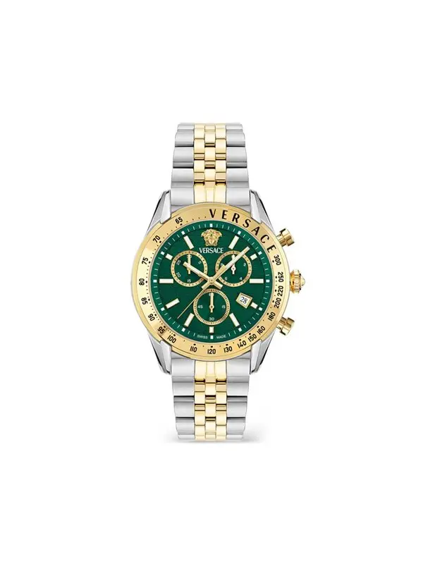 Versace Chrono Master 44mm Chronograph Watch - Green