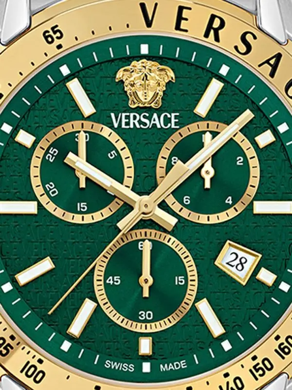 Versace Chrono Master 44mm Chronograph Watch - Green
