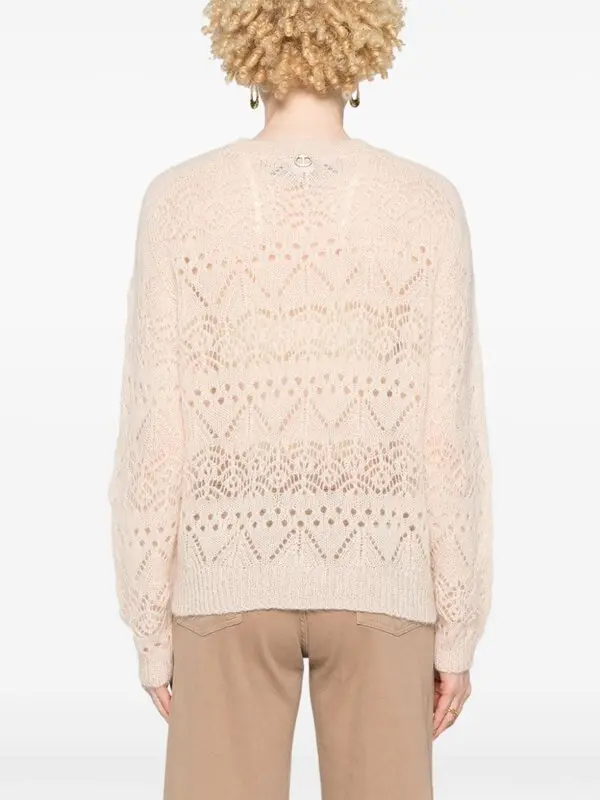 TWINSET Openwork Crochet Jumper