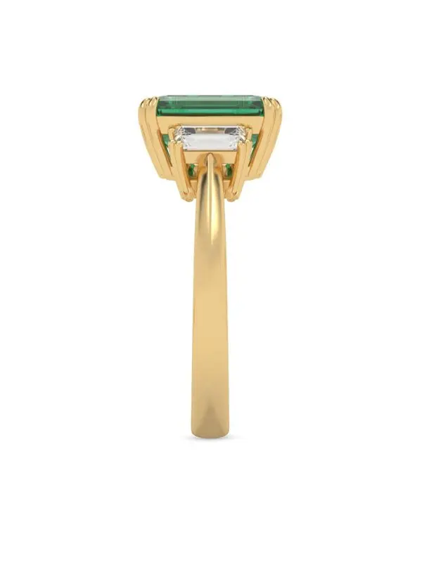 VEYNOU 14kt Recycled Yellow Eden Emerald And Diamond Ring
