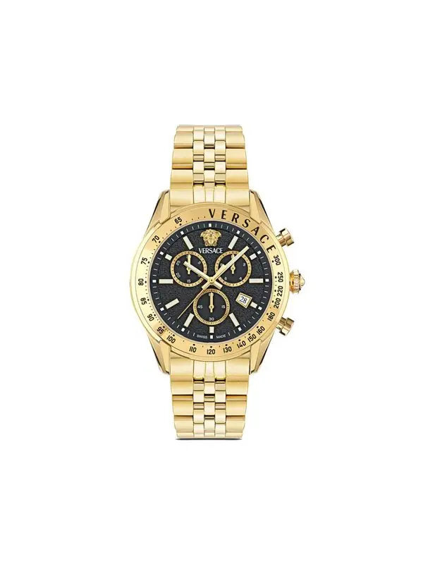 Versace Chrono Master 44mm Bracelet Watch - Black