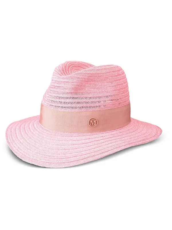 MAISON MICHEL Henrietta Straw Hat - Pink