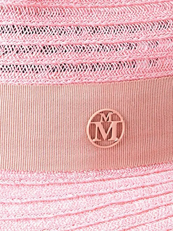 MAISON MICHEL Henrietta Straw Hat - Pink