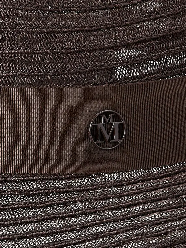 MAISON MICHEL Henrietta Straw Hat - Brown