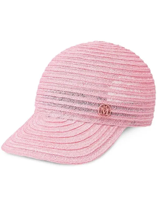 MAISON MICHEL Interwoven Cap - Pink