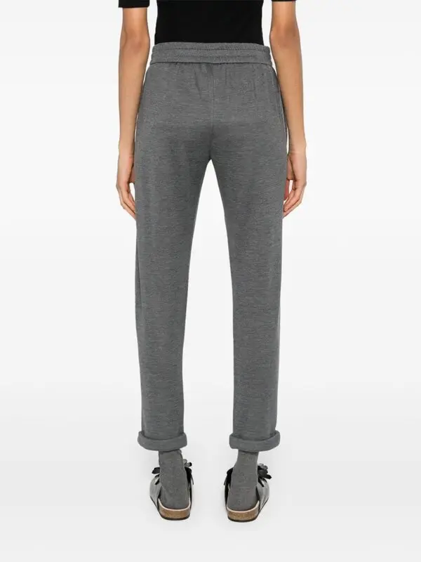Brunello Cucinelli Monili-detail Track Pants - Grey