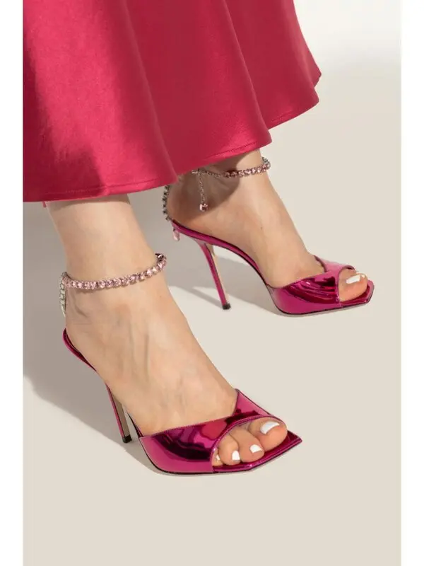 JIMMY CHOO Saeda 100mm Sandals - Pink
