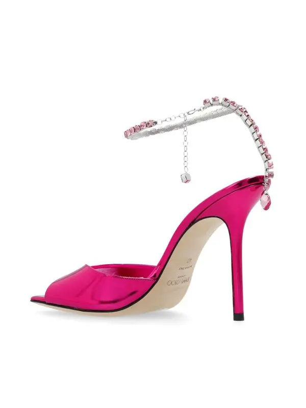 JIMMY CHOO Saeda 100mm Sandals - Pink
