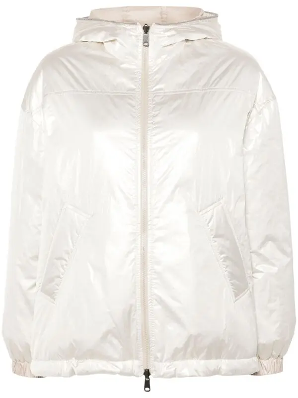 Brunello Cucinelli Reversible Metallic Padded Jacket