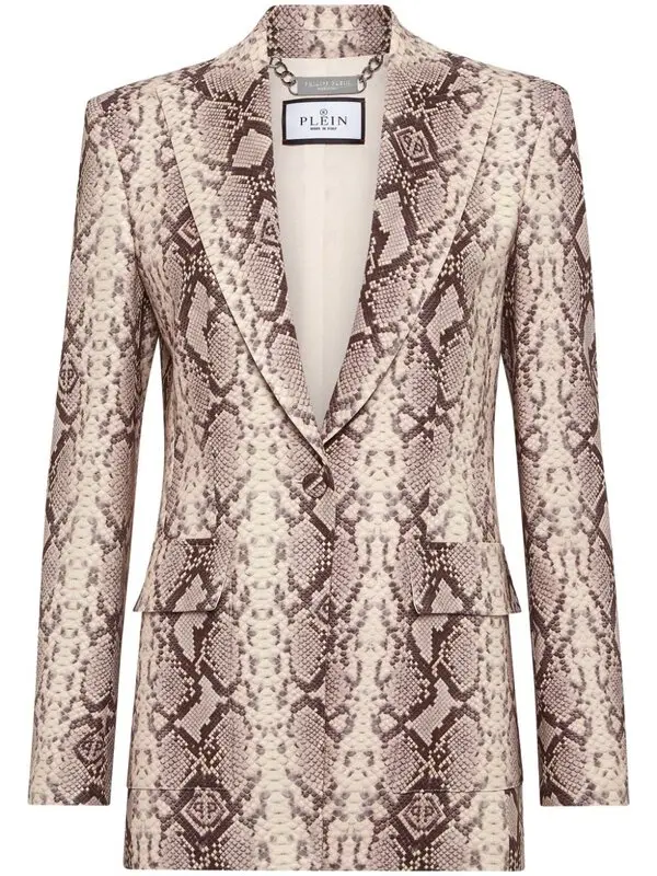 Philipp Plein Python-print Blazer