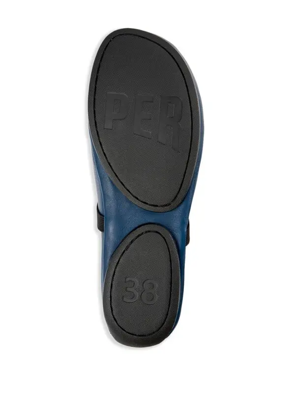 Camper Right Nina Leather Ballerinas - Blue