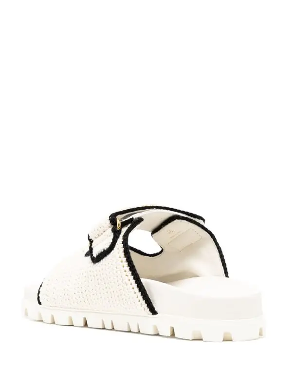 Miu Miu Logo-plaque Touch-strap Slipers