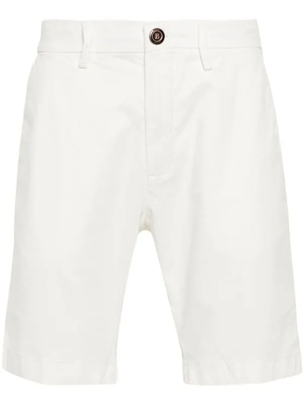 Boggi Milano Pressed-crease Chino Shorts - White