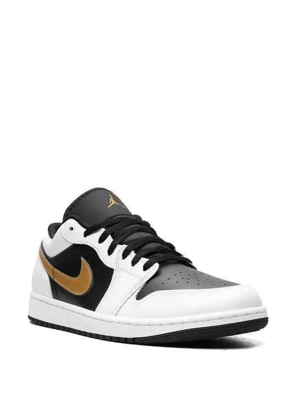 JORDAN Air 1 Low Gold Swoosh Sneakers - White