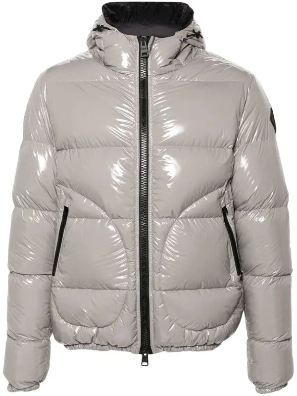 Herno Patent Hooded Puffer Jacket