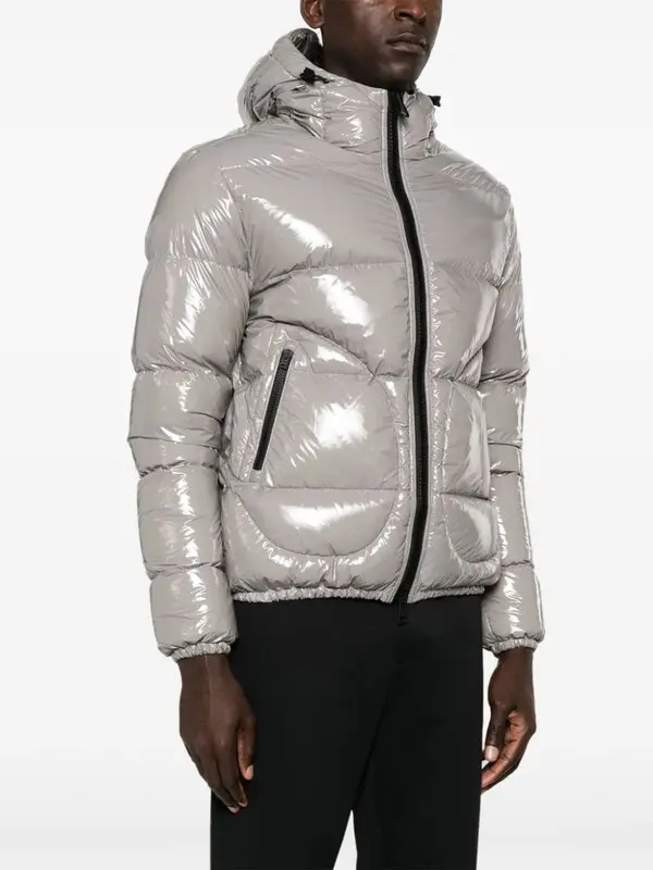 Herno Patent Hooded Puffer Jacket