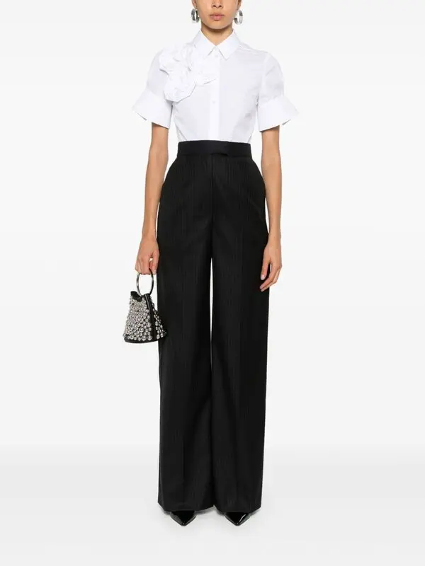 Alexander McQueen Pinstripe Tailored Wool Trousers