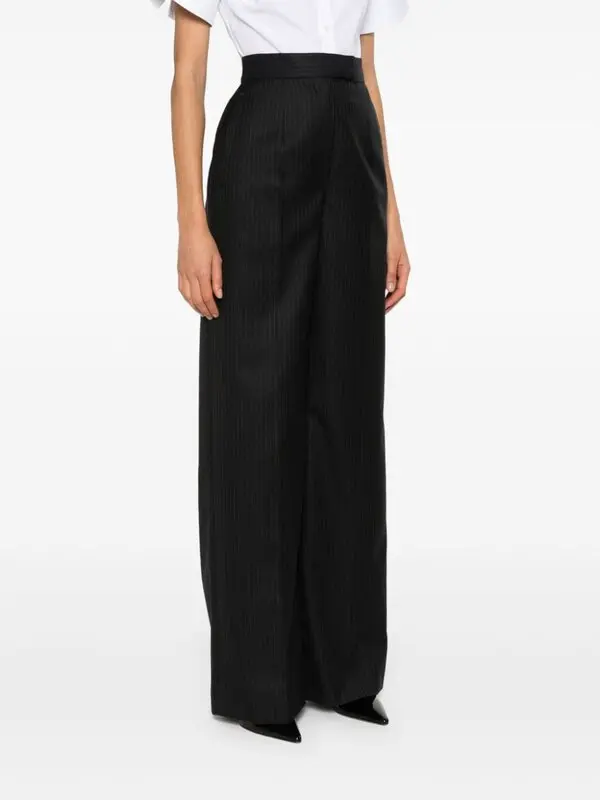 Alexander McQueen Pinstripe Tailored Wool Trousers