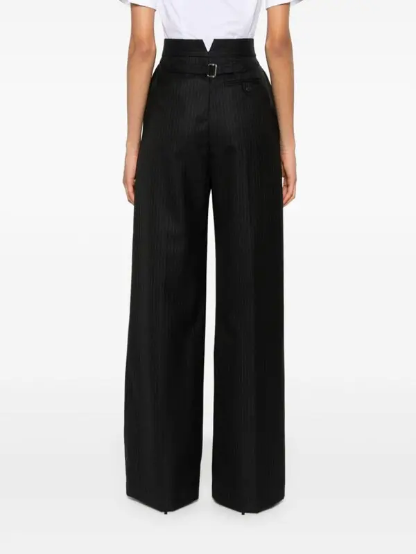 Alexander McQueen Pinstripe Tailored Wool Trousers