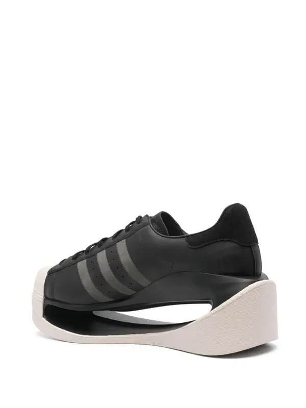 Y3 Gendo Superstar Leather Sneakers - Black