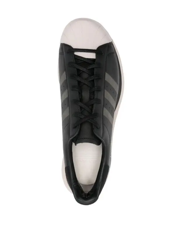 Y3 Gendo Superstar Leather Sneakers - Black