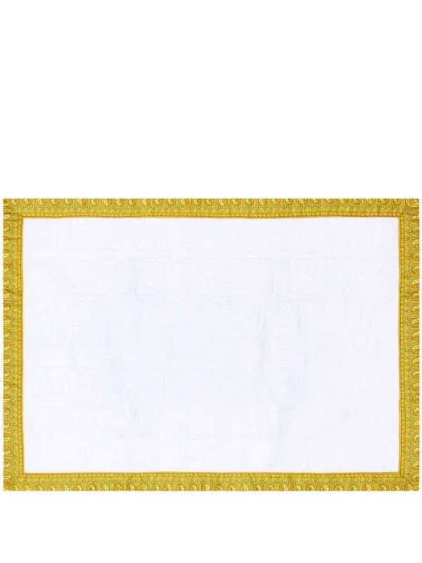 Versace Contrast-trim Cotton Rug