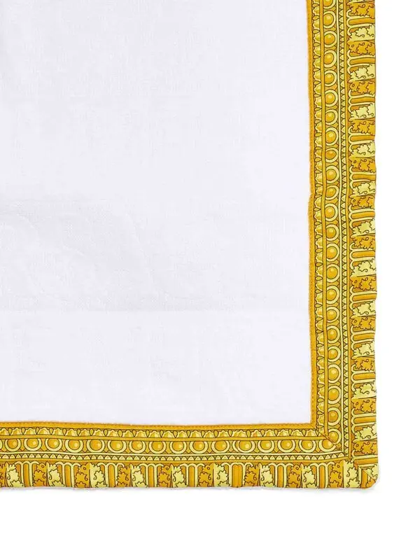 Versace Contrast-trim Cotton Rug