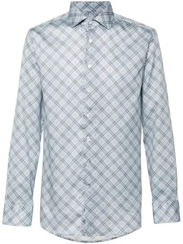 Etro Paisley-print Checked Shirt