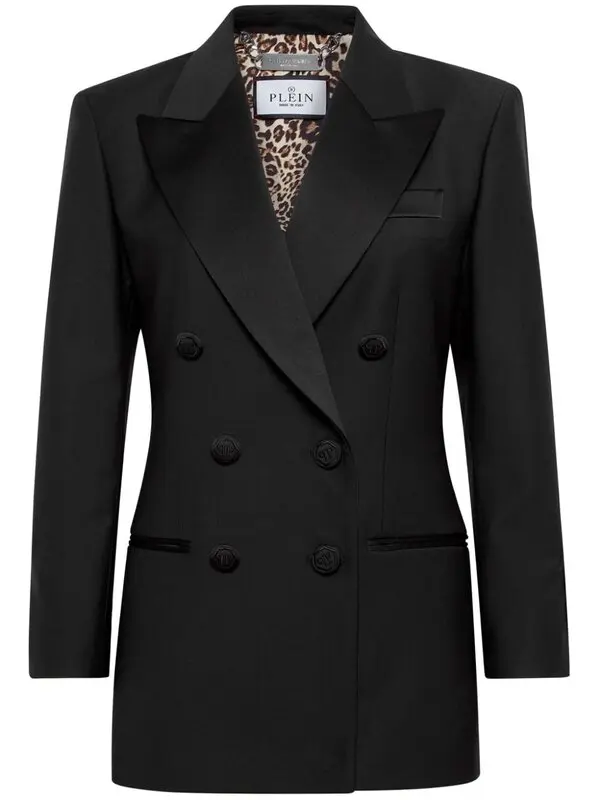 Philipp Plein Crystal-embellished Blazer - Black