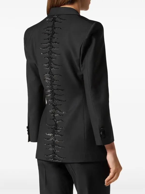 Philipp Plein Crystal-embellished Blazer - Black