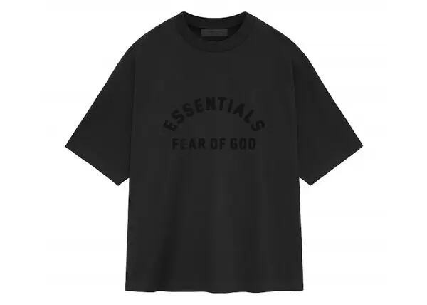Fear Of God Essentials Core Collection Heavy Short Sleeve Tee Shirt - Black