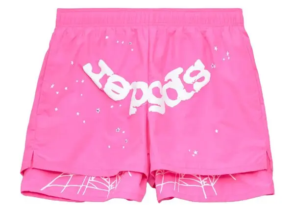 SP5DER Og Web Double Layer Short - Pink