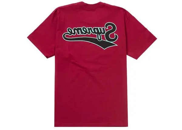 Supreme Backwards Tee Shirt - Cardinal