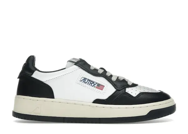 AUTRY Medalist Leather Low Sneakers - White/black