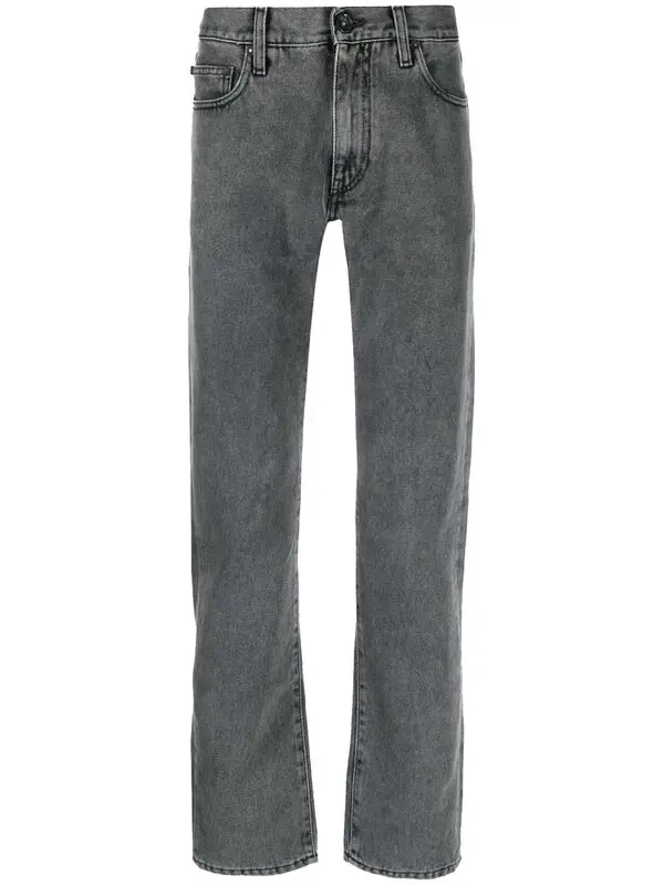 Off-White Diag Logo Jeans - Grey