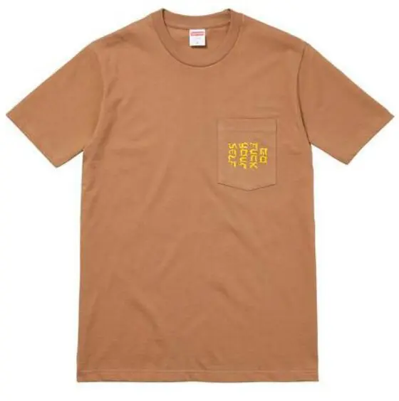 Supreme Go Fuck Yourself Pocket Tee Shirt