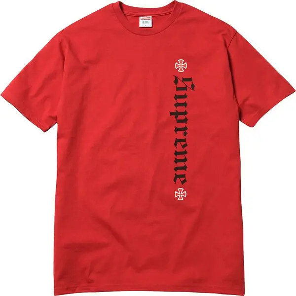 Supreme Independent Old English Tee Shirt - Red