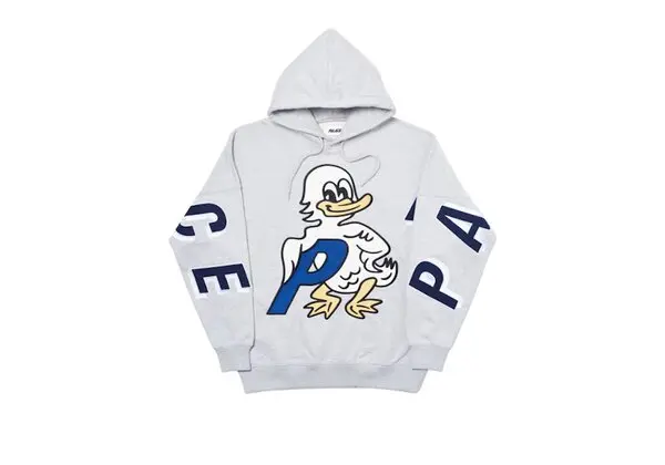 PALACE Duck Out Hood - Grey Marl