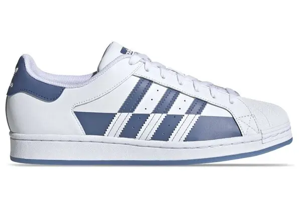Adidas Superstar Low Top Sneakers - Cloud White/crew Blue