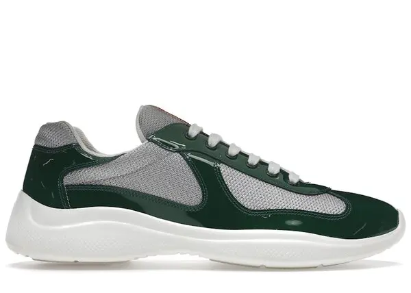 Prada America's Cup Sneakers - Mango/silver/white