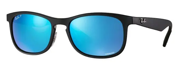 Ray-ban Chromance Sunglasses - Matte Black/blue Flash (0rb4264)